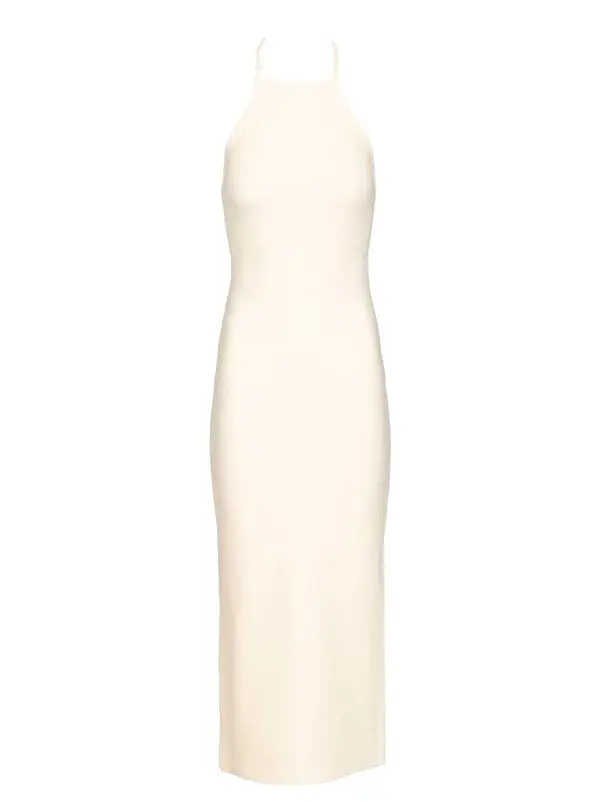 Jacquemus Linen Blend Apron Dress - White