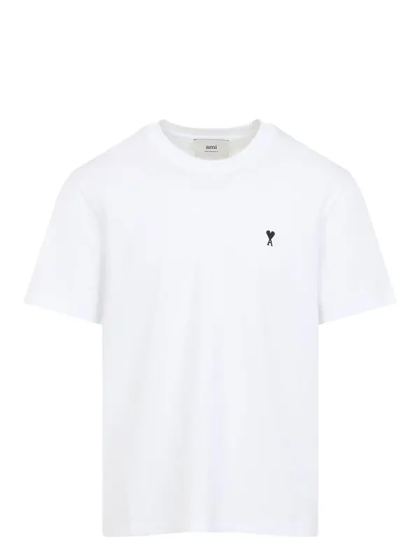 Ami Contrasted Adc T-shirt - White