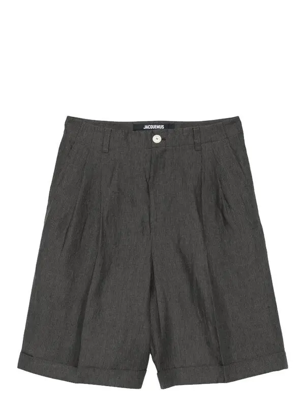 Jacquemus Tailored Pleated Shorts - Gray