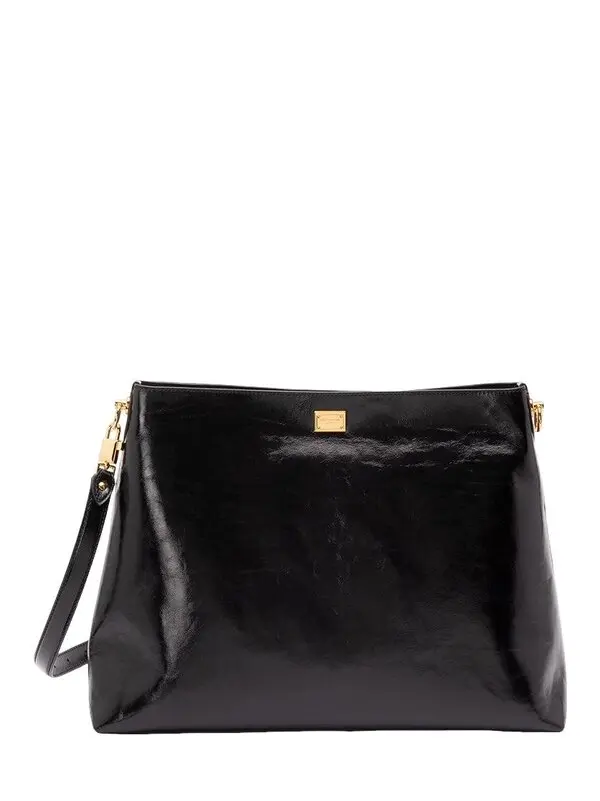Dolce & Gabbana Calf Leather Handbag With Gold Tone Hardware - Multicolor