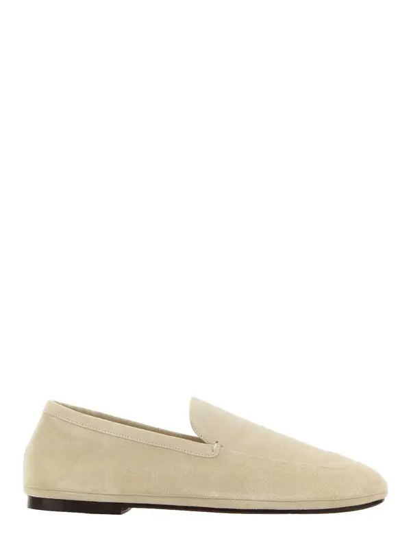 LEMAIRE Suede Loafers - White