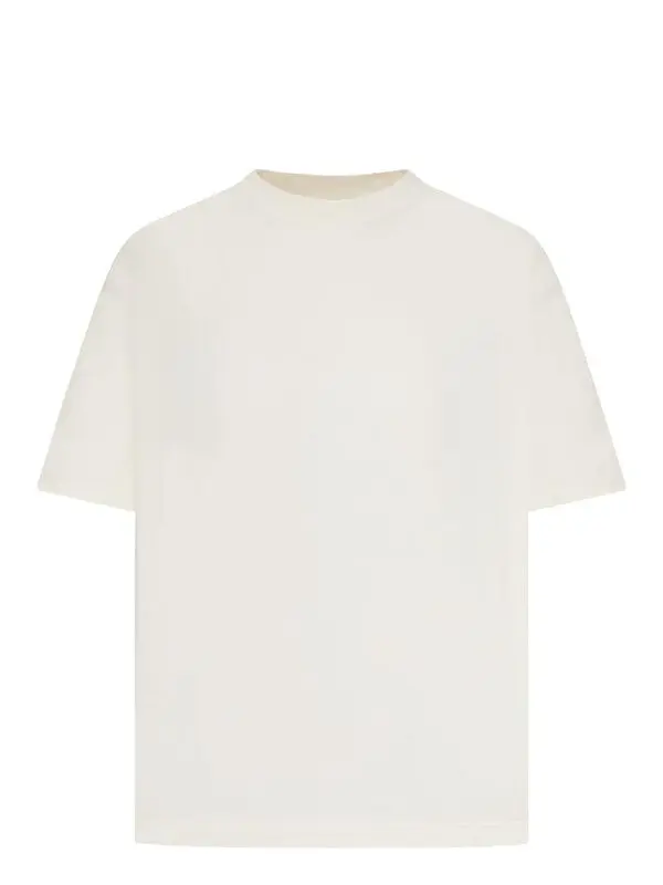 GOLDEN GOOSE Golden" Logo T-shirt Heritage White - Multicolor