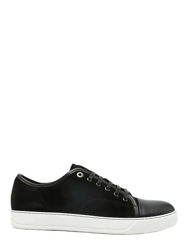 LANVIN Low-top Sneakers With Tonal Stitching - Black