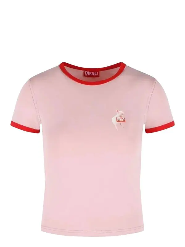 DIESEL® T-uncuties-long-s12" Cotton T-shirt - Multicolor