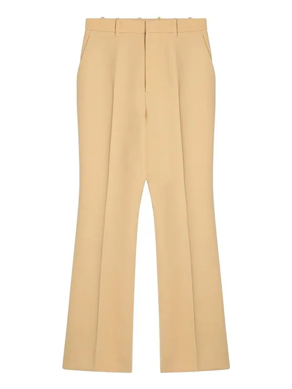 Gucci Wool Crêpe Trousers - White