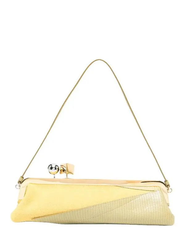 Jacquemus Geometric Panel Clutch Bag - Yellow