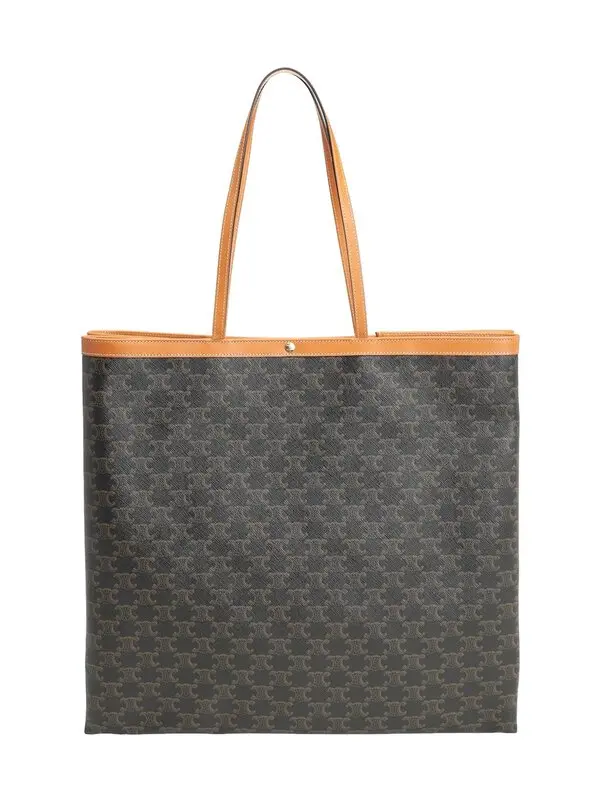 Celine Large Flat Shopper With Triomphe Print - Brown