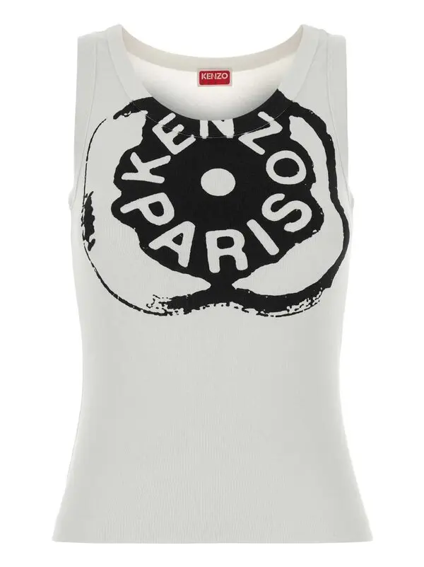 Kenzo Stretch Tank Top - White