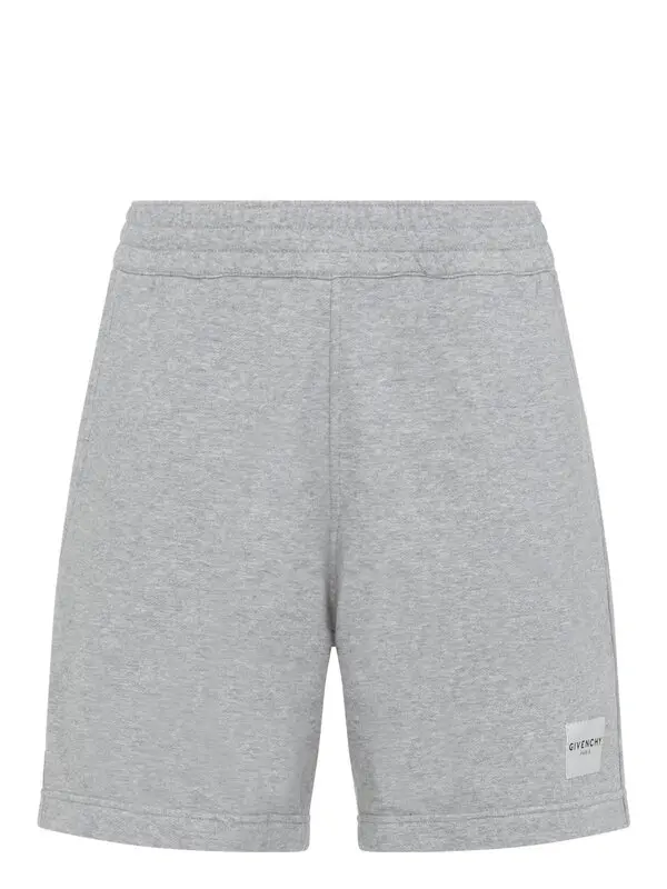 Givenchy Light Grey Cotton Shorts - Gray