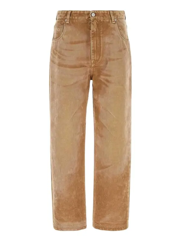 Fendi Jeans In Velluto Cammello - Brown