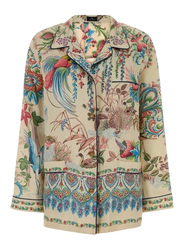 Etro Printed Twill Shirt - Multicolor