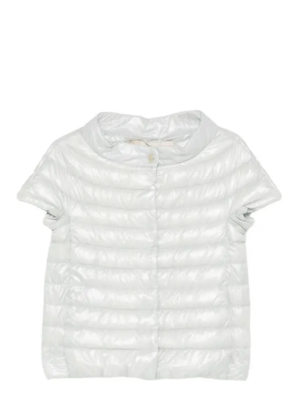 Herno Quilted Stand Collar Puffer Jacket - Gray