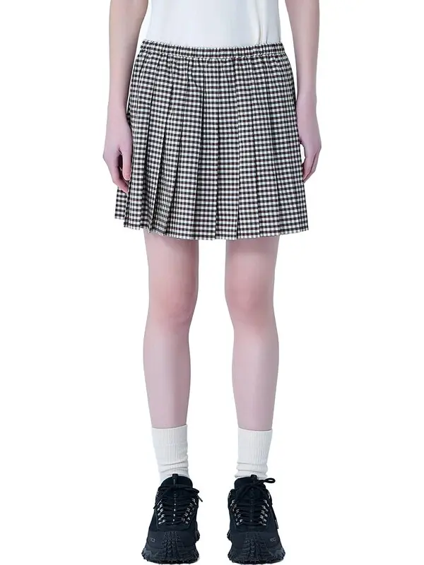 Moncler Pleated Mini Skirt - Gray