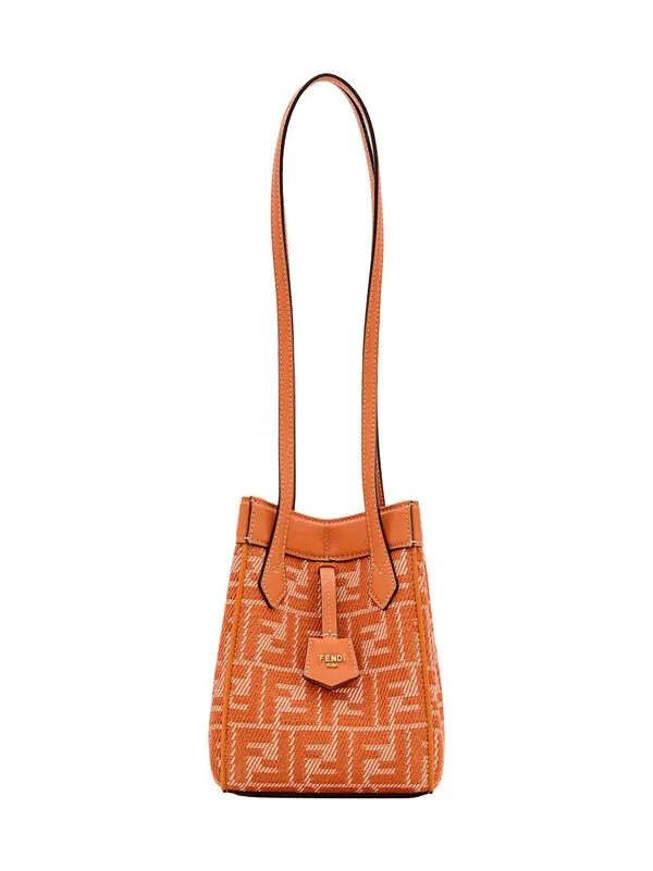 Fendi Origami Bag In Jacquard Ff Pattern - Multicolor