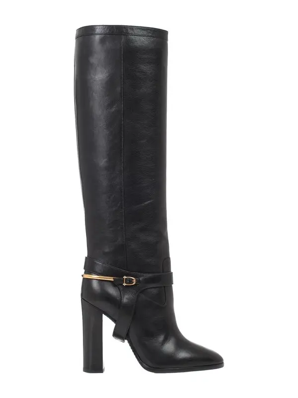 Celine Knee High Boots With 110mm Heel - Black