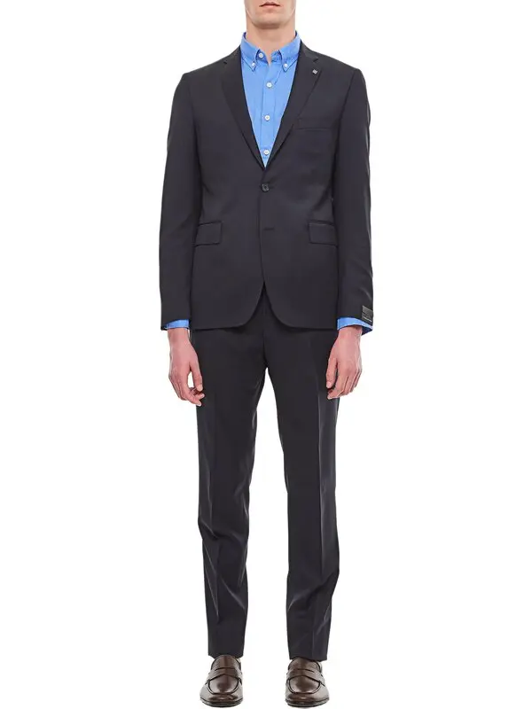 Tagliatore Cotton Dress Suit - Multicolor
