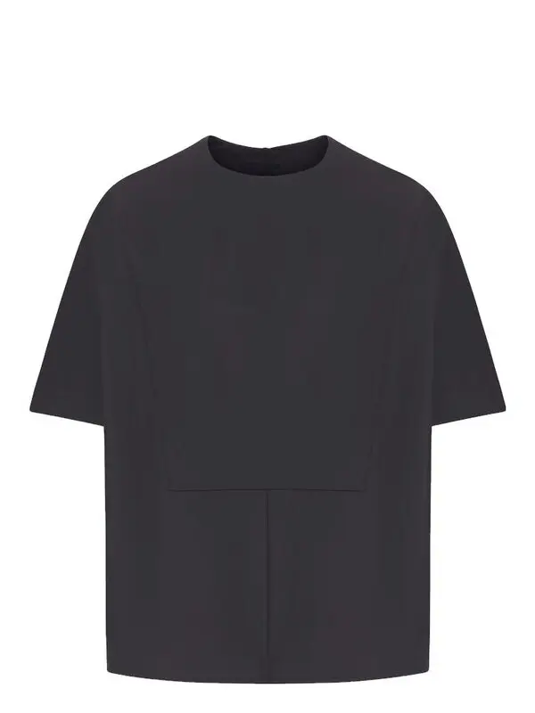 JIL SANDER Crew Neck T-shirt In Lightweight Cotton - Black