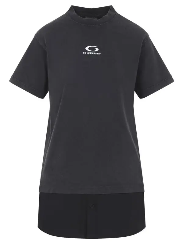 Balenciaga Hybrid Mini Dress - Black