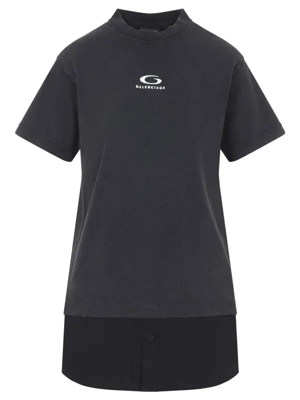 Balenciaga Hybrid Mini Dress - Black