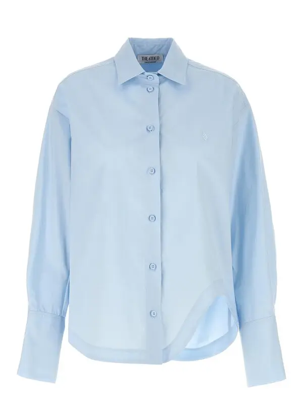 Attico Eliza Wool Shirt - Blue