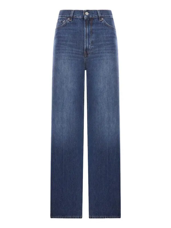 TOTEME Wide Leg Denim Jeans - Blue