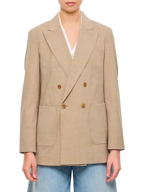 Max Mara Corfu Double-breasted Blazer - Multicolor