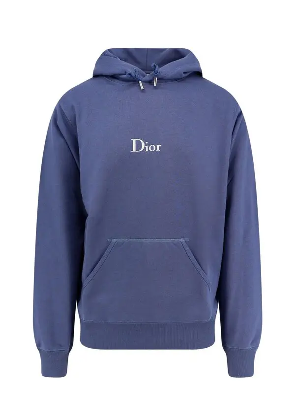 Dior Cotton Sweatshirt With Embroidered Lettering Logo - Multicolor