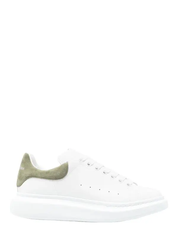 Alexander McQueen Leather Low-top Sneakers With Platform Sole - White