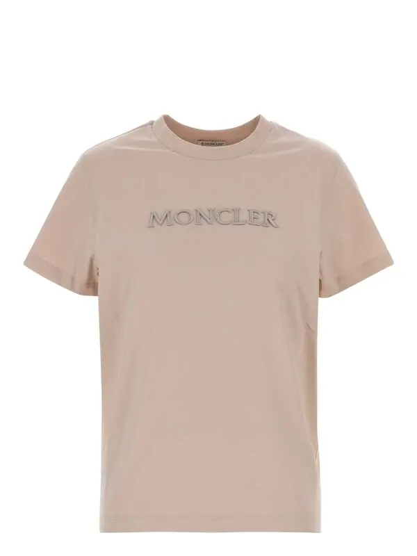 Moncler Embossed Logo T-shirt - Pink