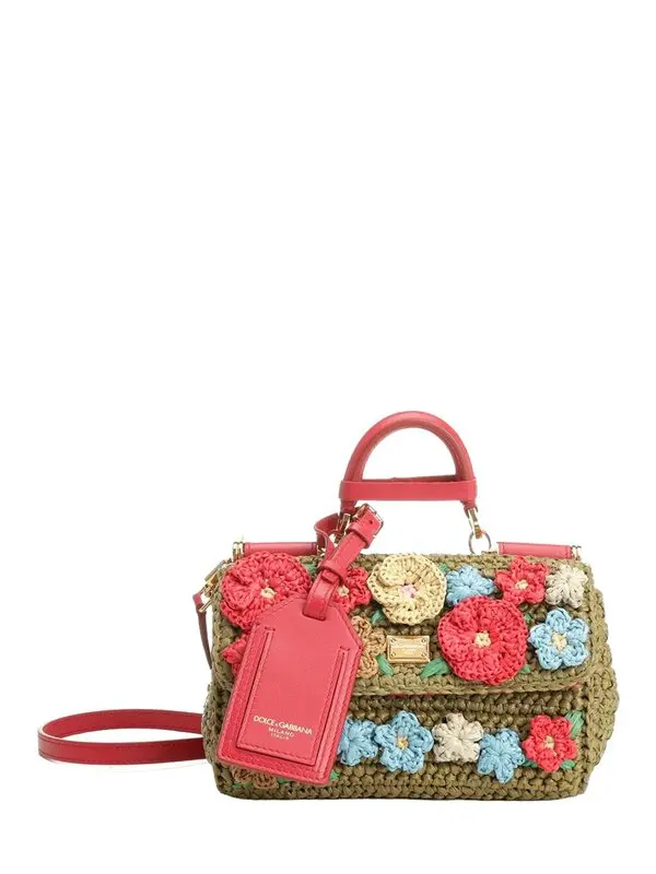Dolce & Gabbana My Sicily Crochet Raffia Bag - Multicolor