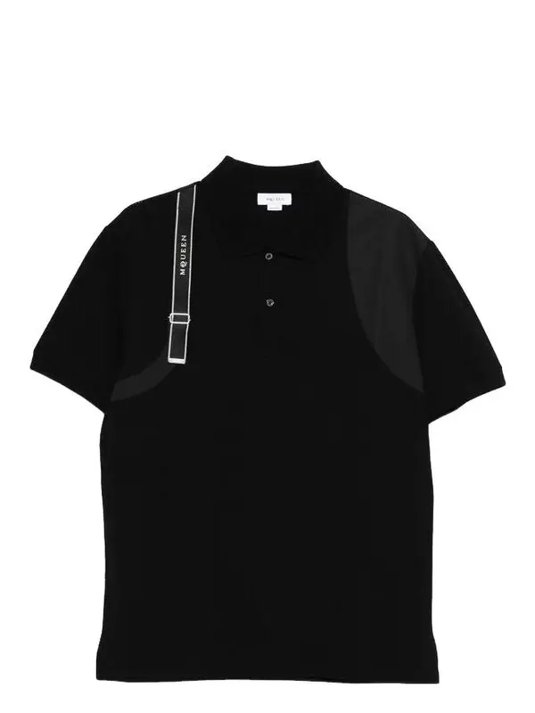 Alexander McQueen Polo Shirts - Black