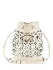 ROGER VIVIER Mini Bucket Bag With Perforated Design - Multicolor
