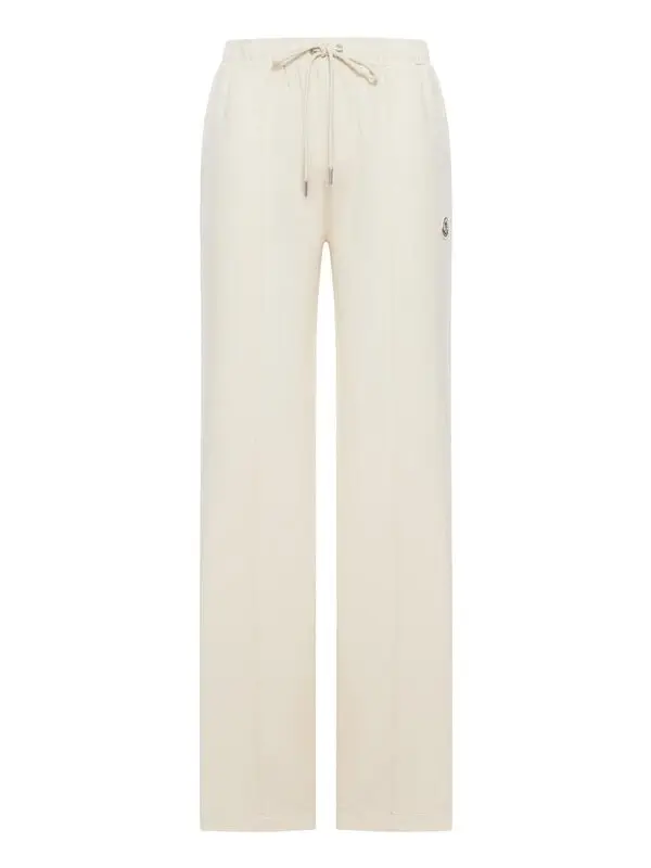 Moncler Cotton Tracksuit Trousers - White