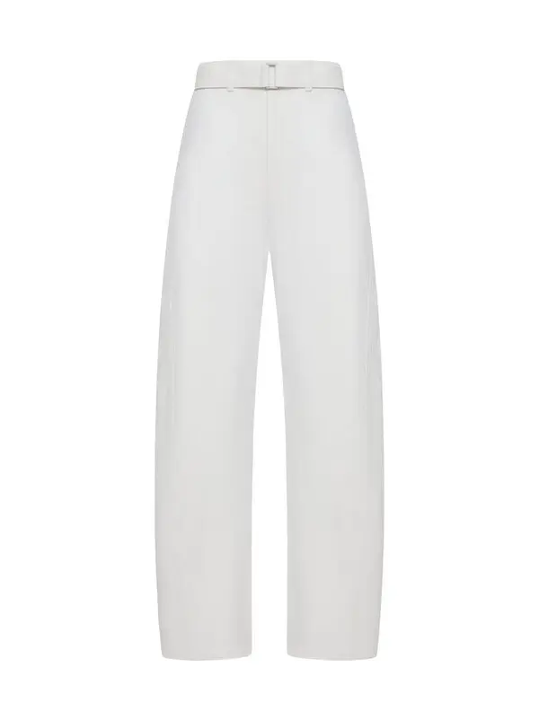 LEMAIRE Lemiare Bleached Heavy Denim Trousers - Cream