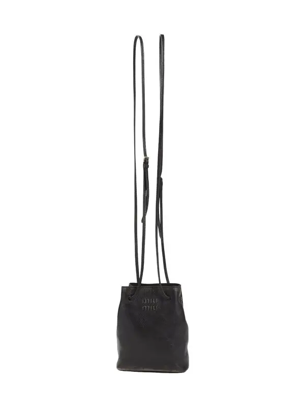 Miu Miu Lamb Leather Pouch - Brown