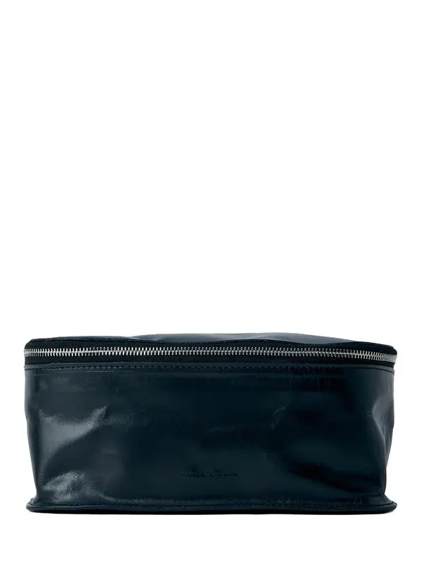 Rick Owens Leather Beauty Pouch - Black