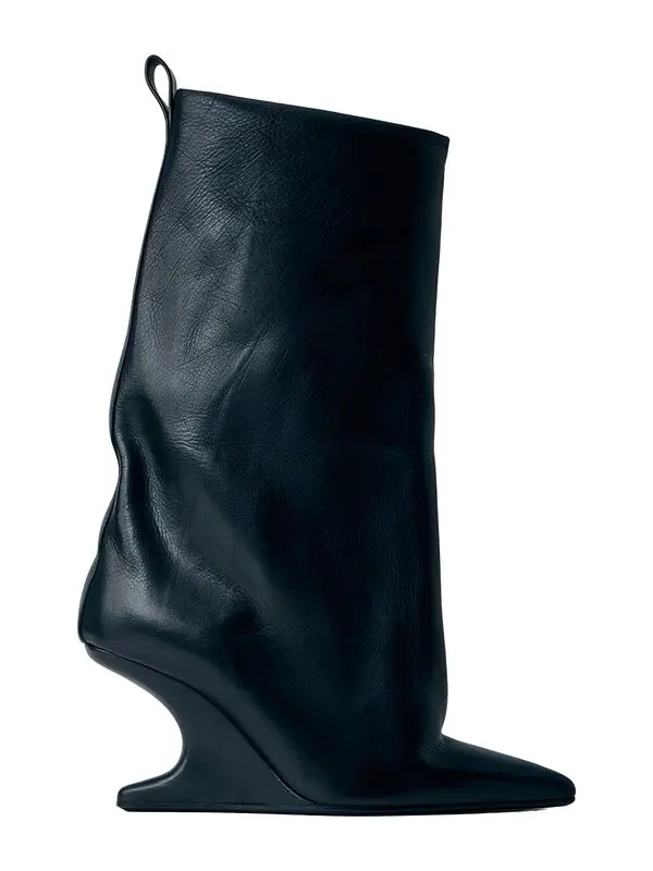 Rick Owens Cantilever 8 Sharp Flared Boots - Black