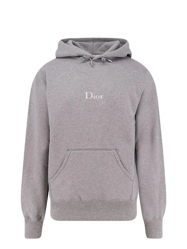 Dior Embroidered Logo Cotton Hoodie - Multicolor