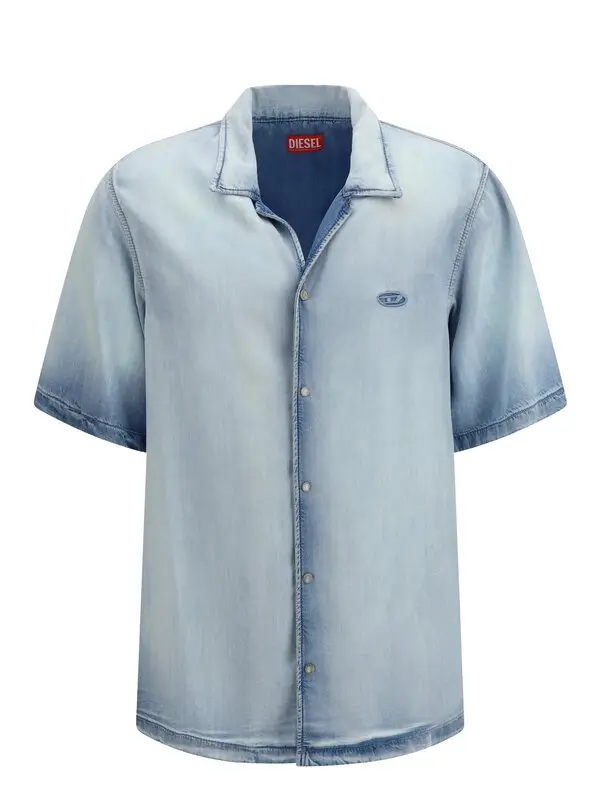 DIESEL® D-nabil-fsi Shirt With Short Sleeves - Blue