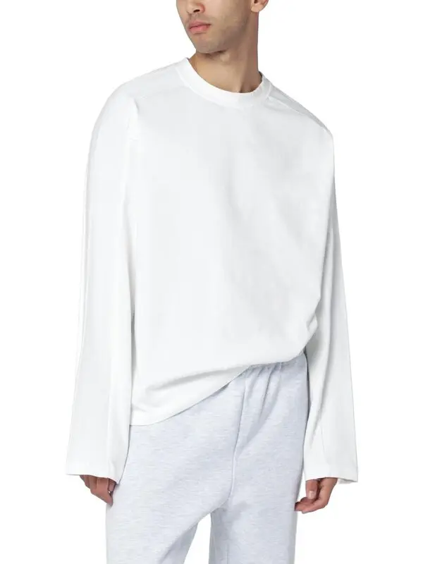 ENTIRE STUDIOS Cotton Long-sleeve Top - White