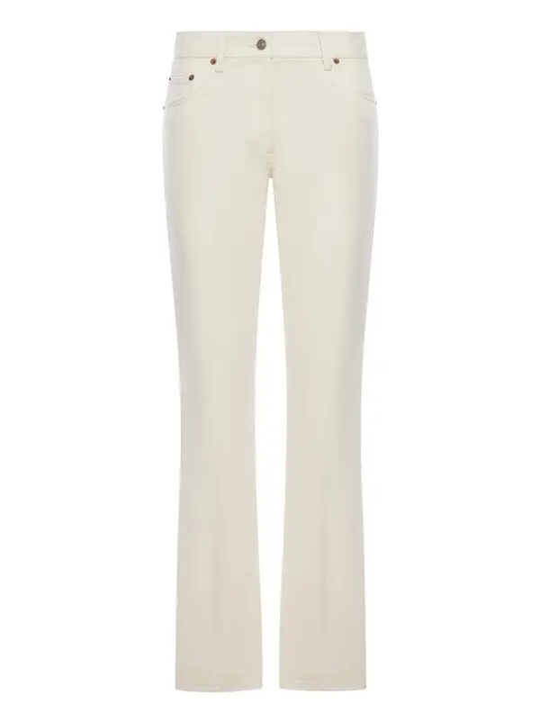 Valentino Garavani Five-pocket Flare Trousers - Cream