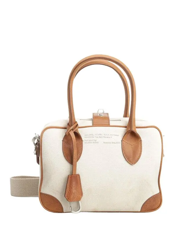 GOLDEN GOOSE Belt Bag With Leather Trim - White