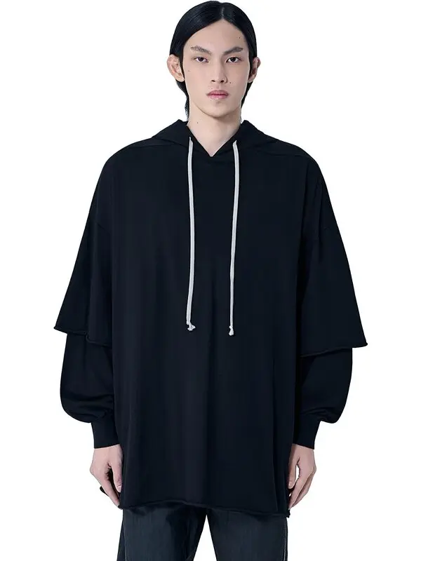 Rick Owens Tommy Hustler Hoodie - Black