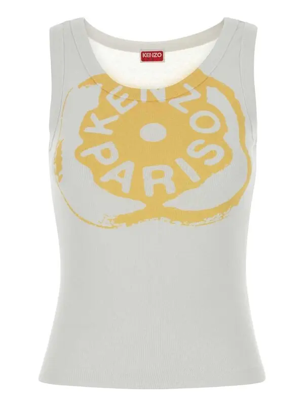Kenzo Stretch Cotton Tank Top - White