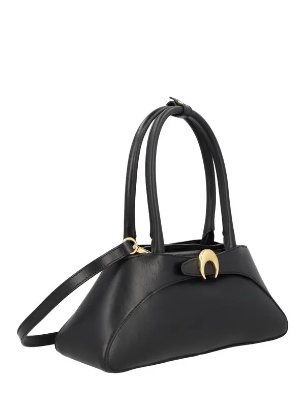 MARINE SERRE Aurora Baguette Bag - Black