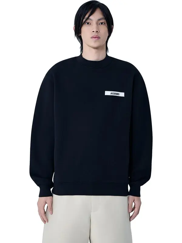 Jacquemus Le Camionneur Cotton Blend Sweatshirt - Black
