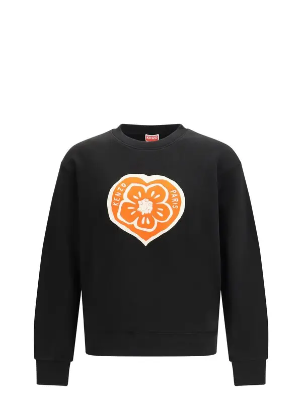 Kenzo Boke Heart Crewneck Sweatshirt - Black