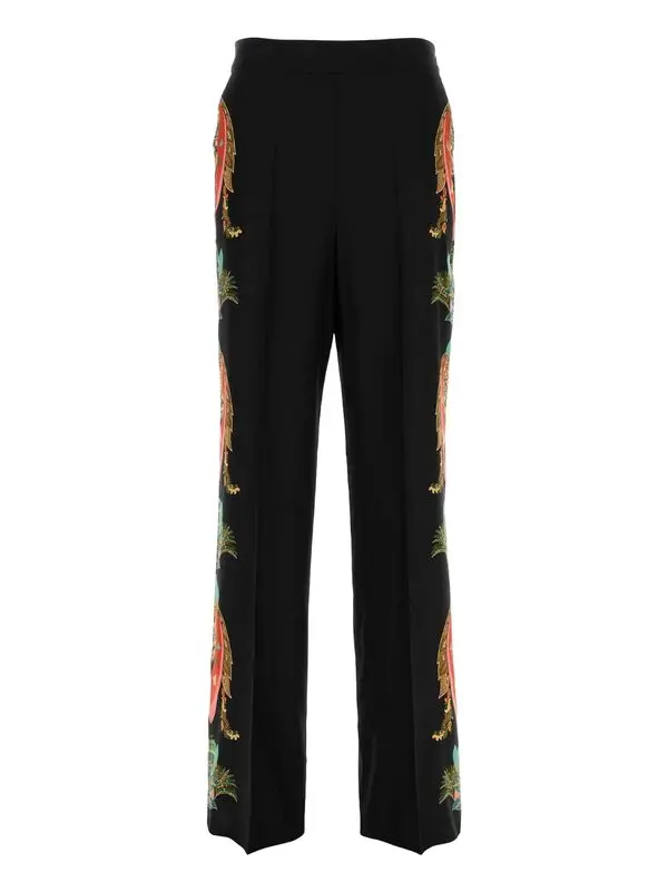 Etro Silk Pants - Black