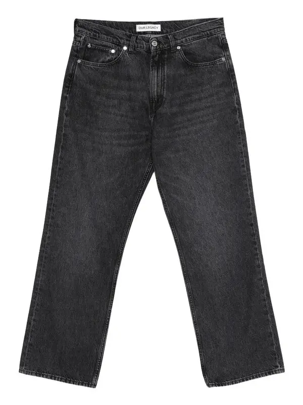 Our Legacy Regular & Straight-leg Denim Jeans - Black