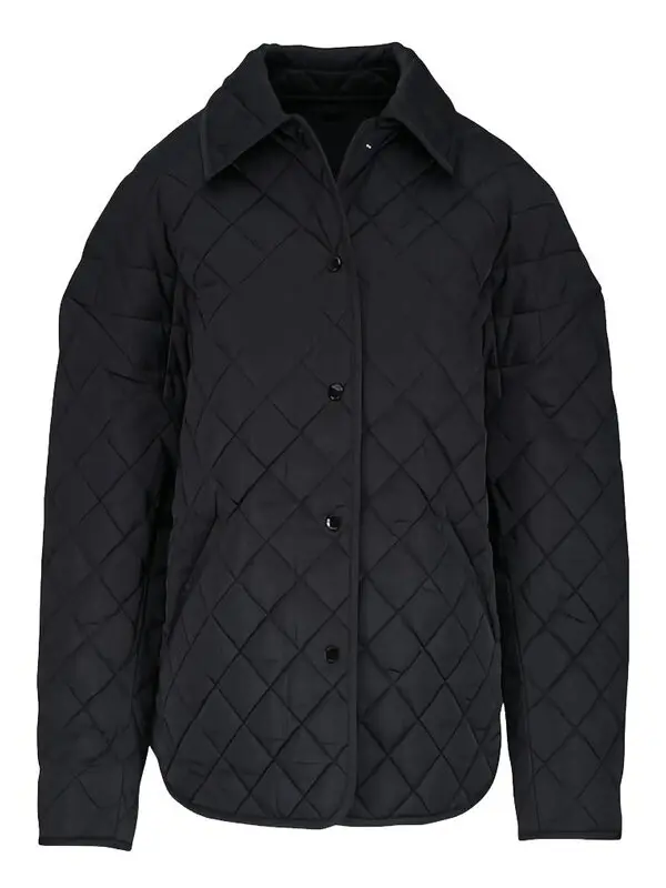 TOTEME Quilted Press Stud Jacket - Black